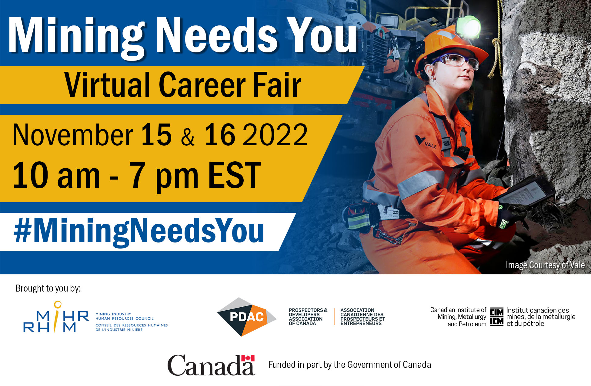 Virtual Career Fair: Mining Needs You 2022 - MiHR | Mining Industry ...